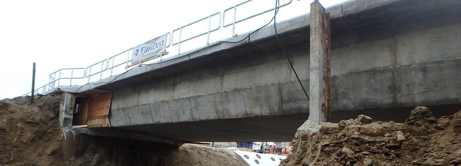 See major breakthrough beneath Milliken GO rail bridge