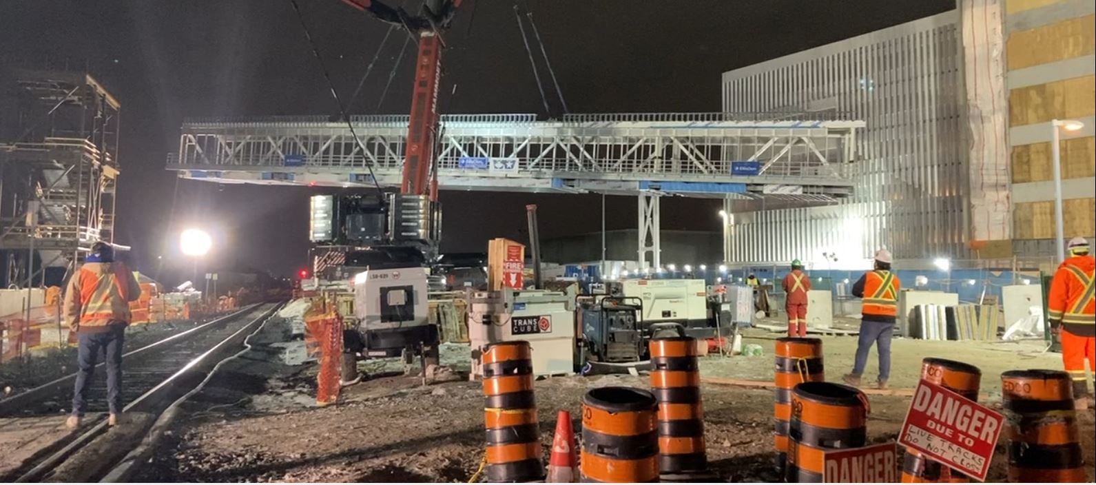VIDEO: New Rutherford GO pedestrian bridge finds forever home