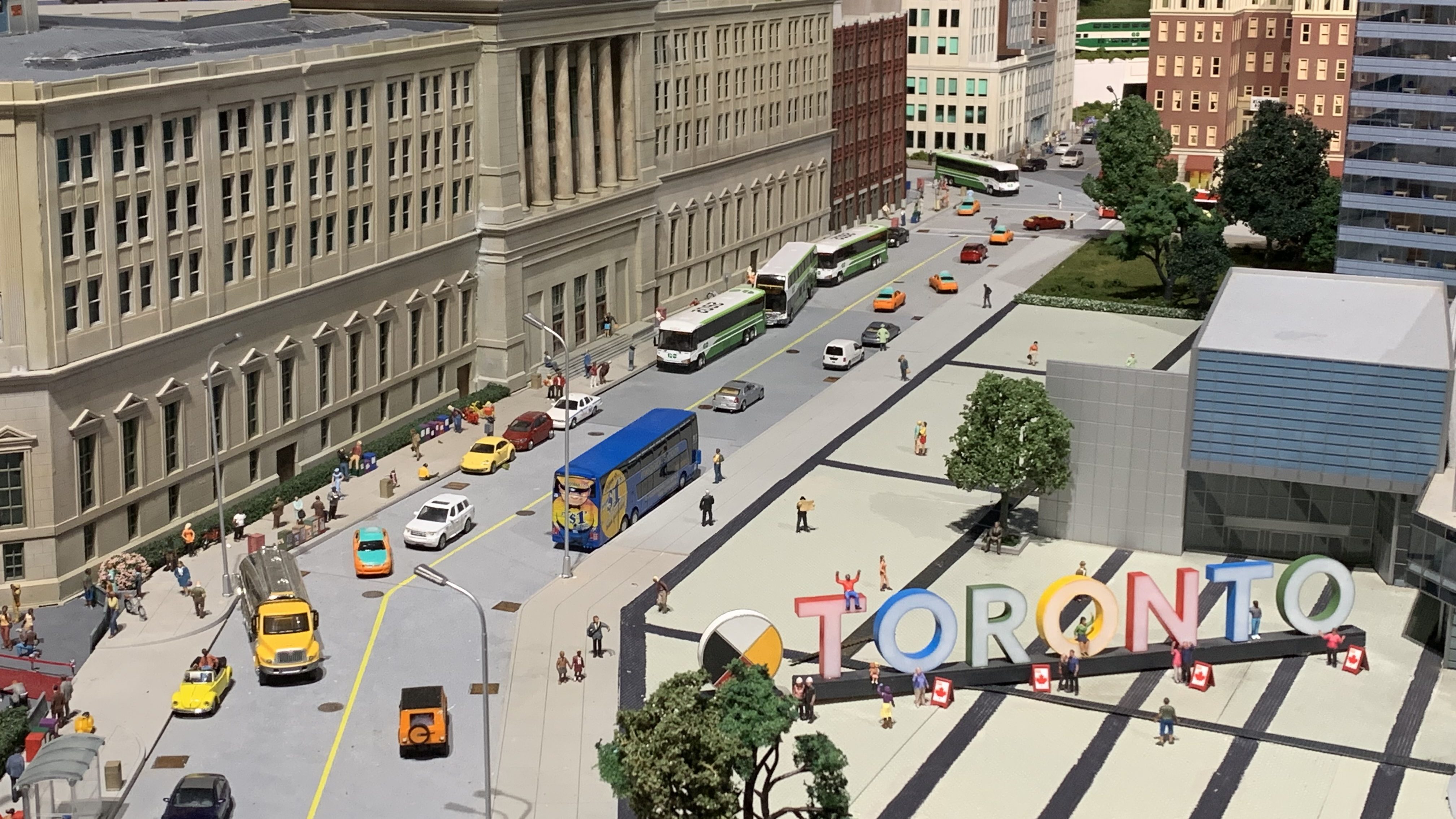 GO Transit vehicles helping Little Canada make a big impression