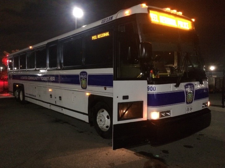 Former GO bus gets new life of service for Peel Regional Police