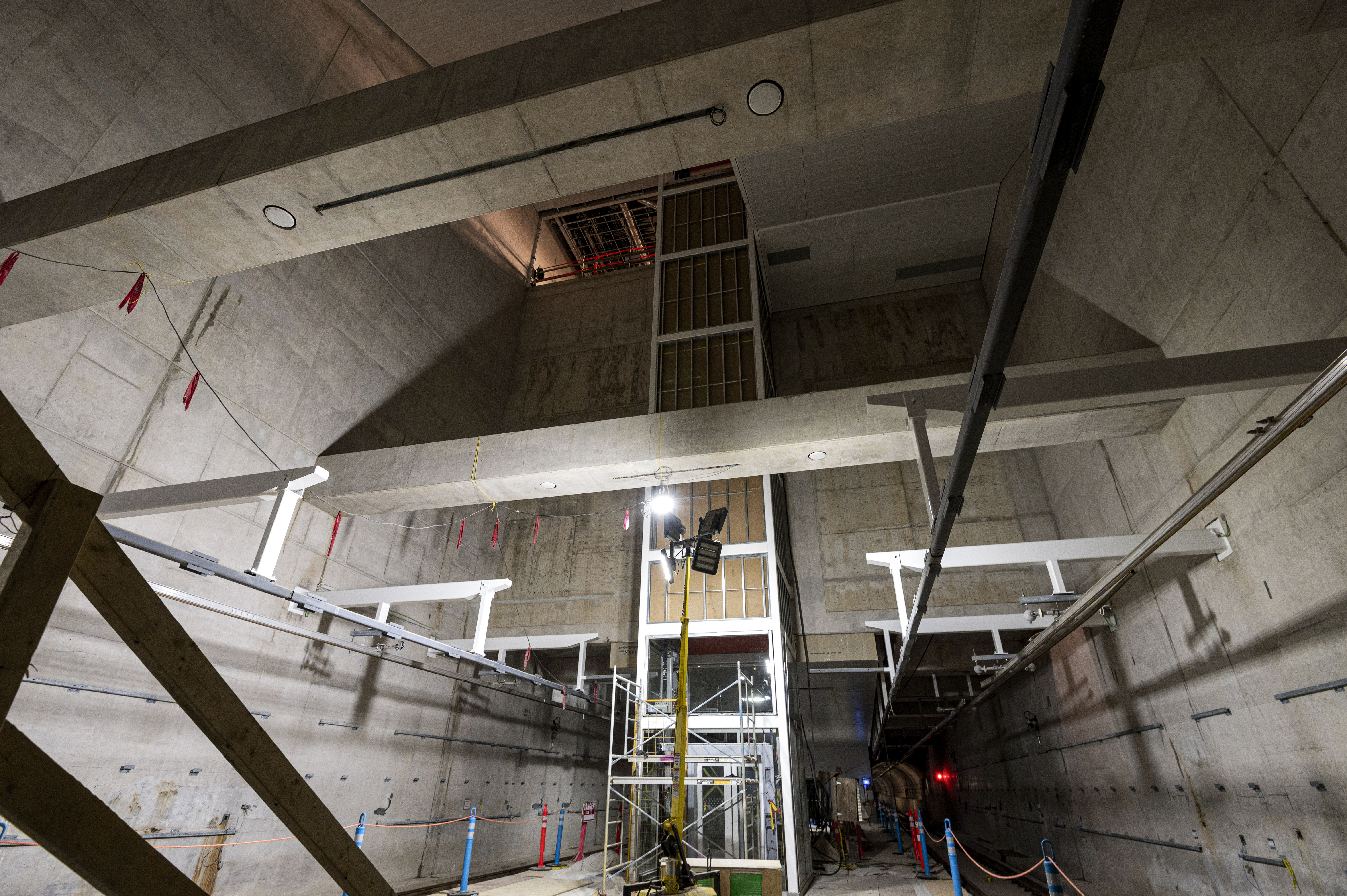 Caledonia Station is a unique open design on Crosstown LRT route