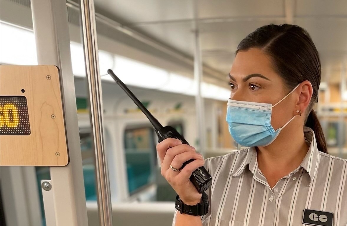 GO Customer Service Ambassador rushes to help revive passenger