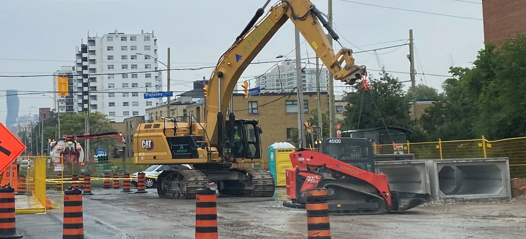 Utility work is happening on Hurontario ahead of the new LRT