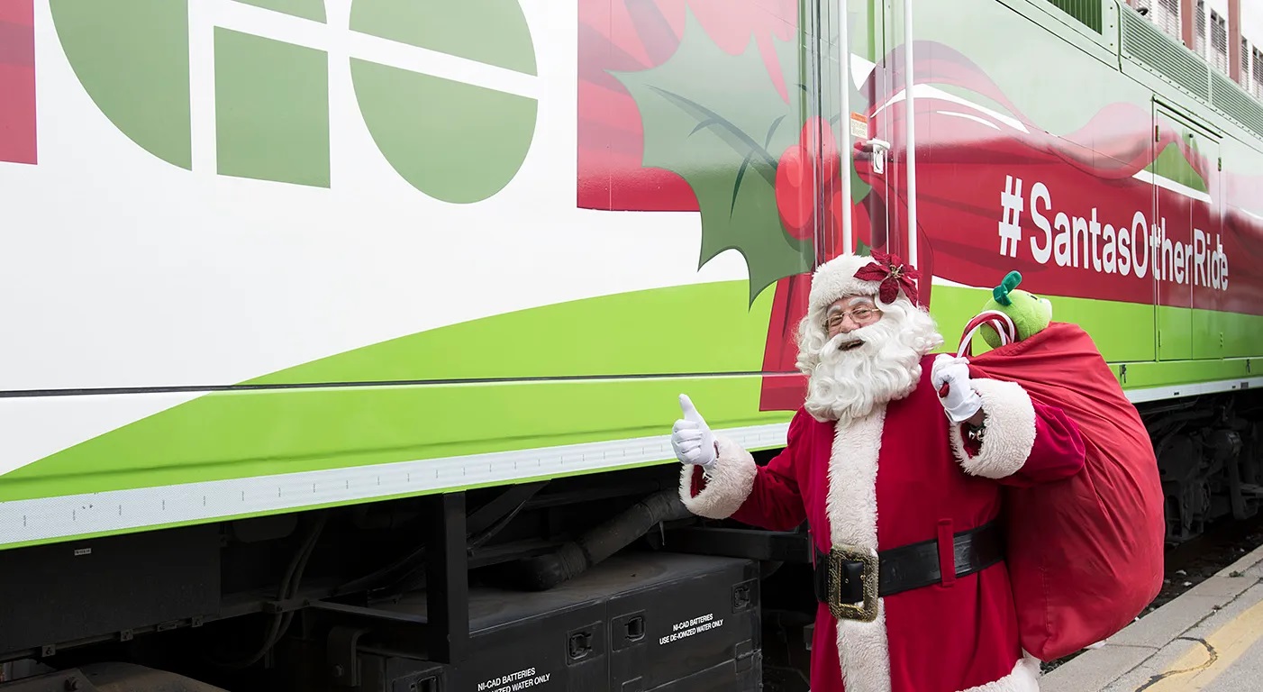 GO Bear makes historic debut in Toronto’s Santa Claus Parade