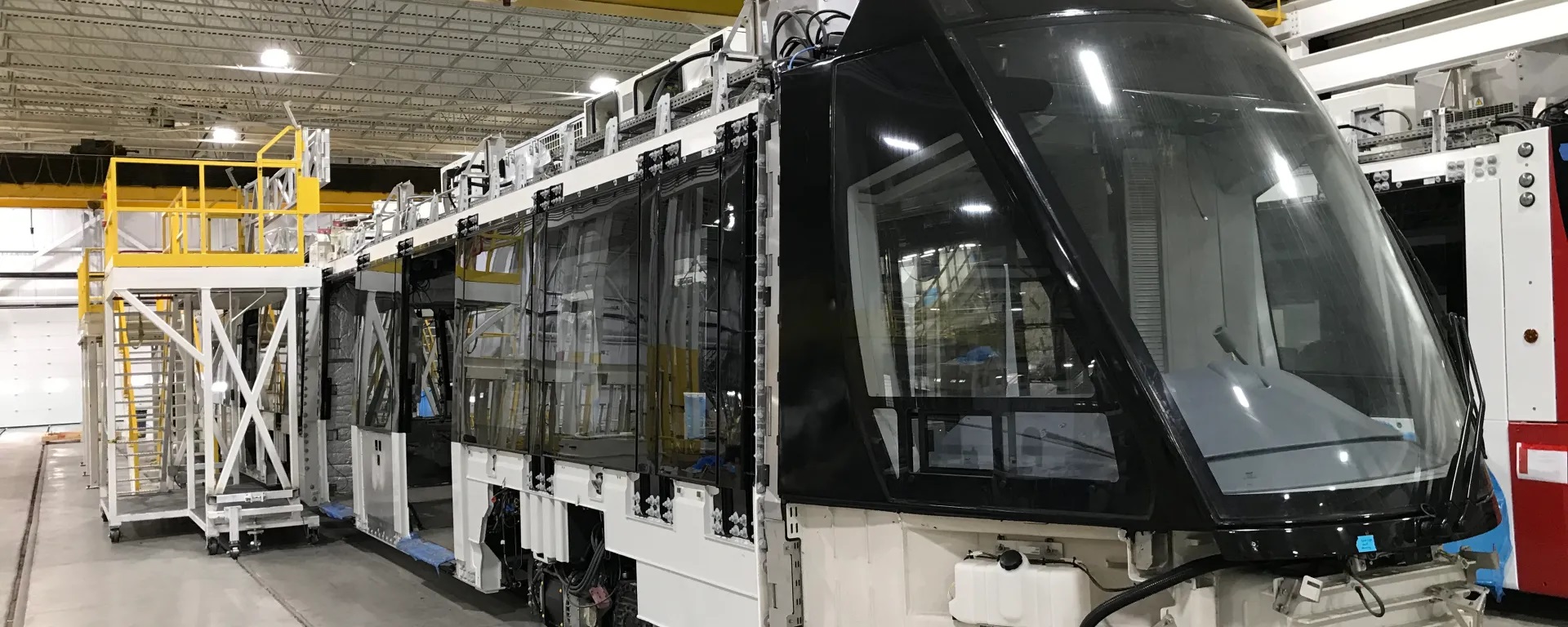 A rare glimpse at how Finch West LRT vehicles are put together