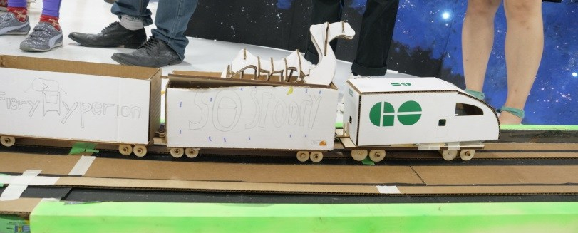 Campers create their own GO trains as part of STEAM project