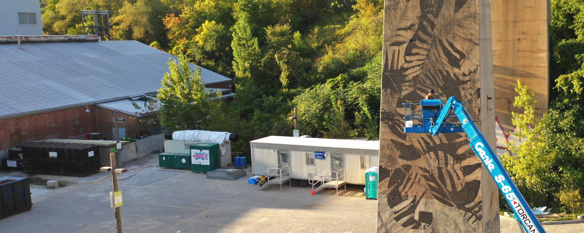 Art installations give Don Valley rail bridge big makeover