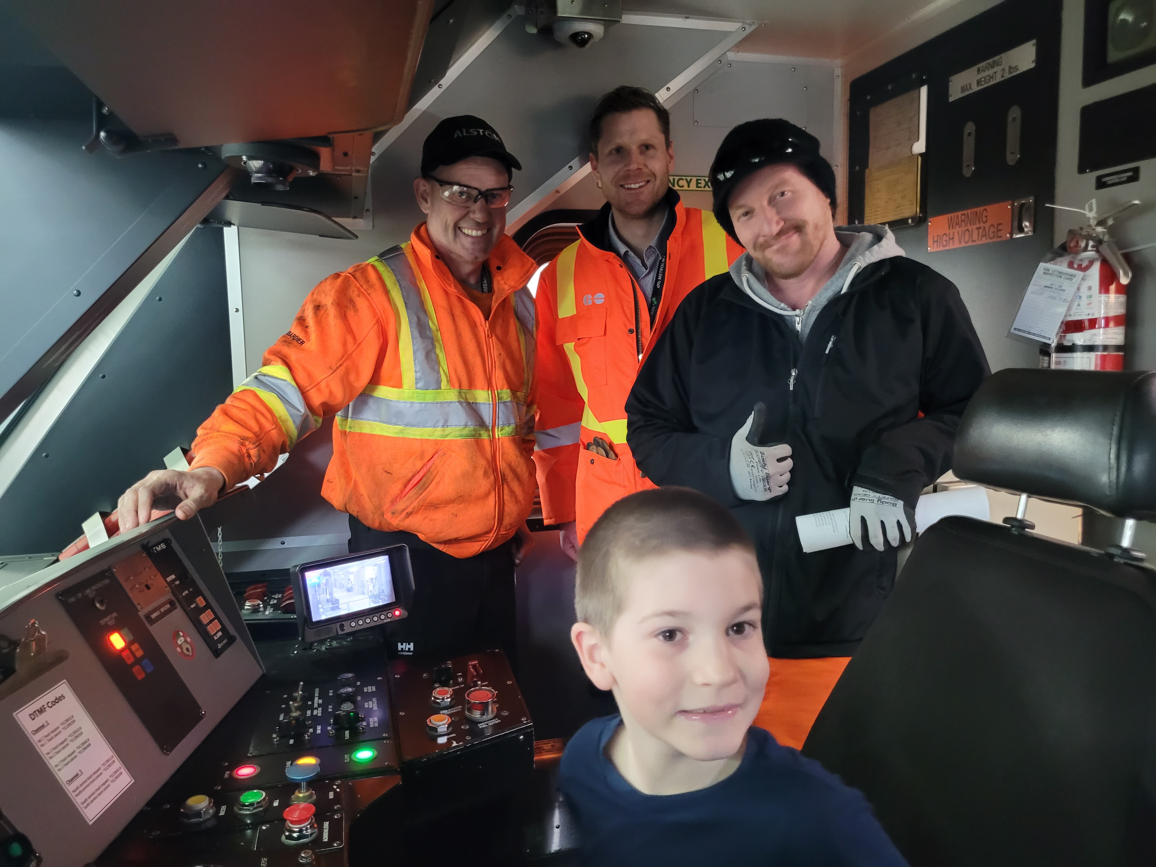 Seven-year-old train superfan gets behind-the-scenes GO tour