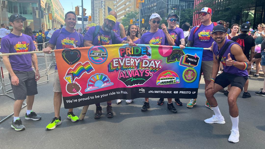 Metrolinx gets loud and proud at the 2023 Toronto Pride Parade