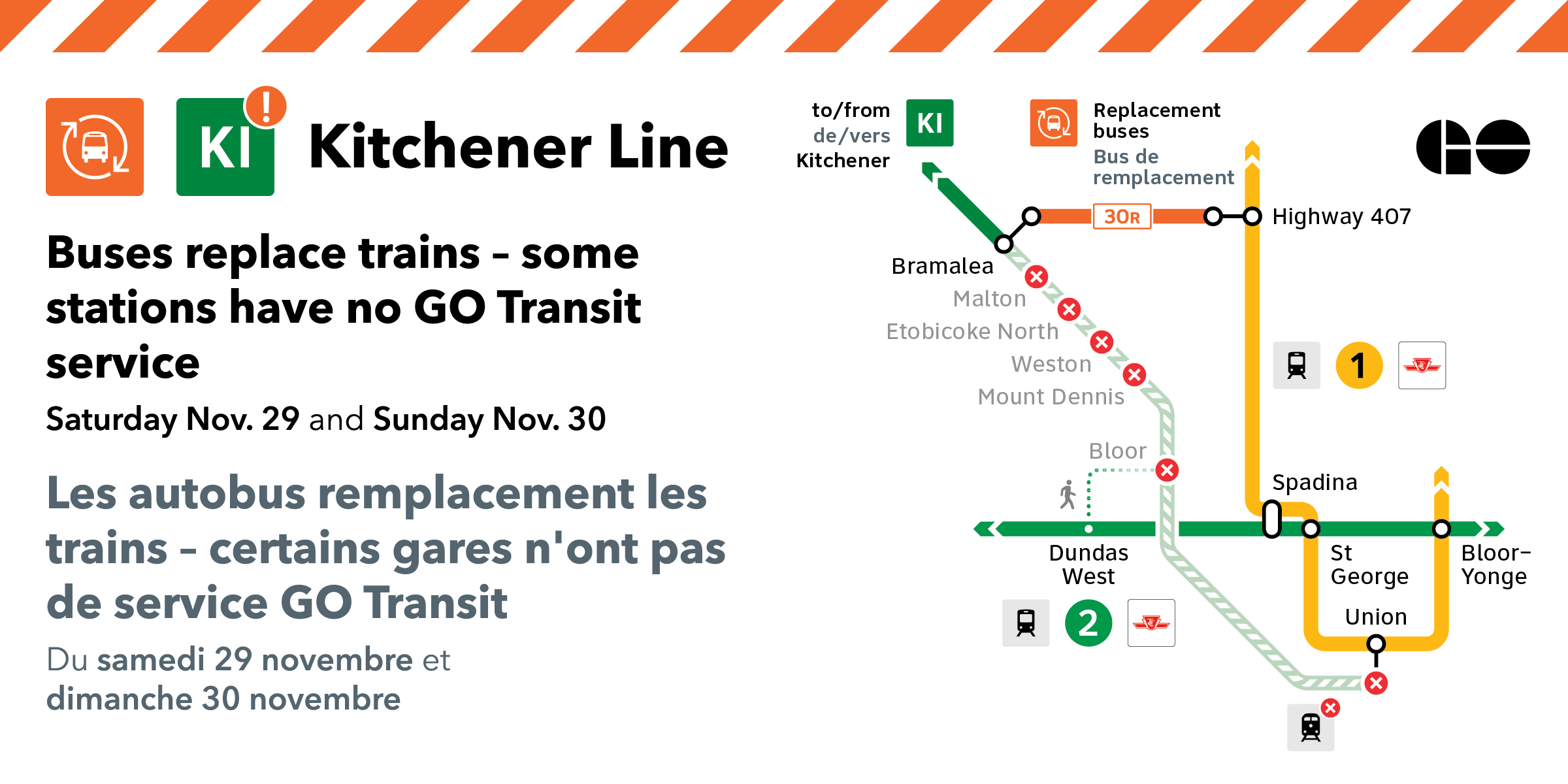 [GO Transit] GO Transit unlimited weekend/holiday travel $10/day passes ...
