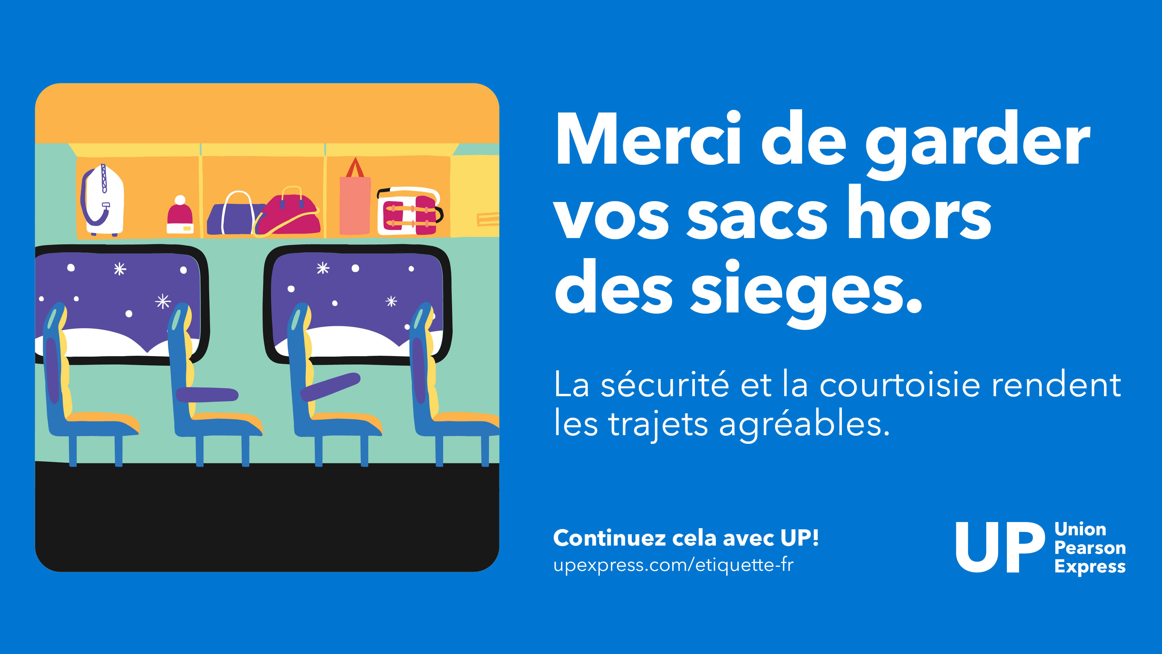 Étiquette à bord d’UP Express | UP Express